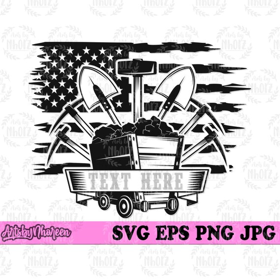 US Mining Tools Svg Miner Dad T-shirt Design Png Mining Shop - Etsy