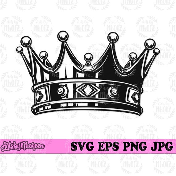 Crown Svg for King Clipart Prince Stencil Hipster Get up - Etsy Canada