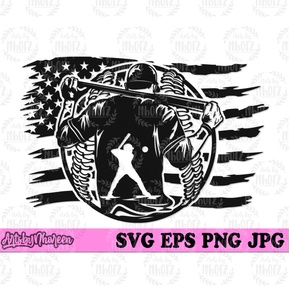 US Baseball Player Svg Sports Dad Cut File Home Run Champion - Etsy