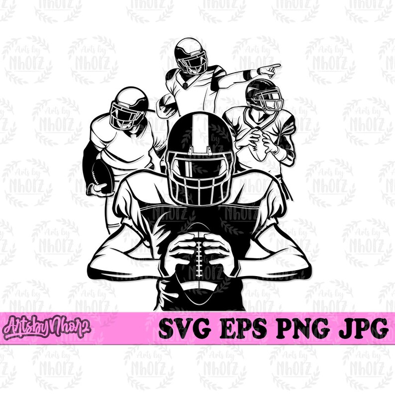 Football Players Svg Football Game Svg Football Team Svg - Etsy