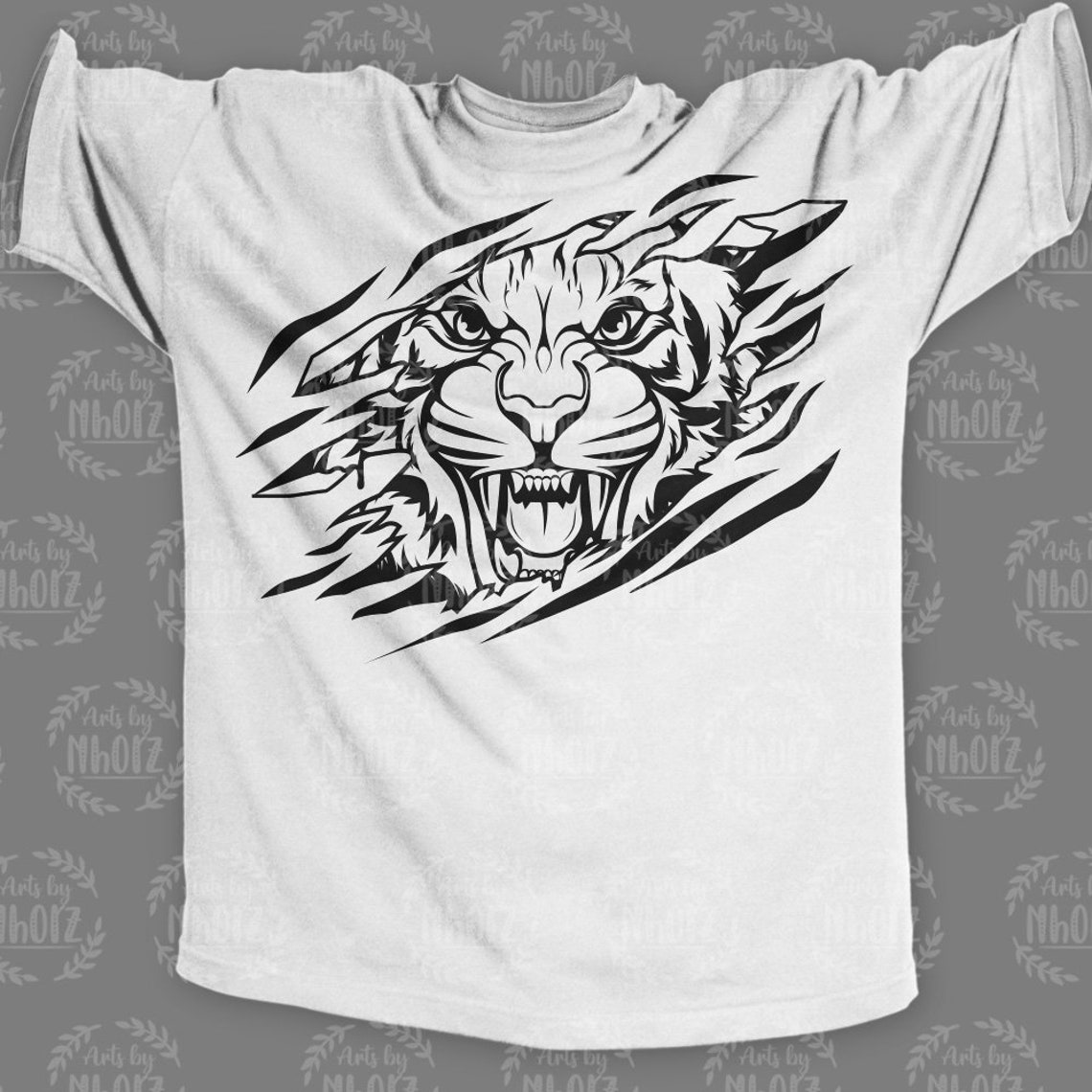 Tiger Scratch Svg Safari Life Clipart Big Tiger Claws Cut - Etsy