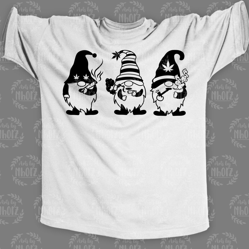 3 Gnomes Smoking Weed Svg Gnomes Clipart Gnomes Cutfile - Etsy