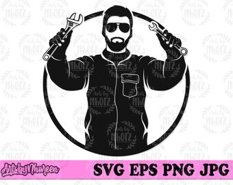 Beard Mechanic Dxf - Etsy