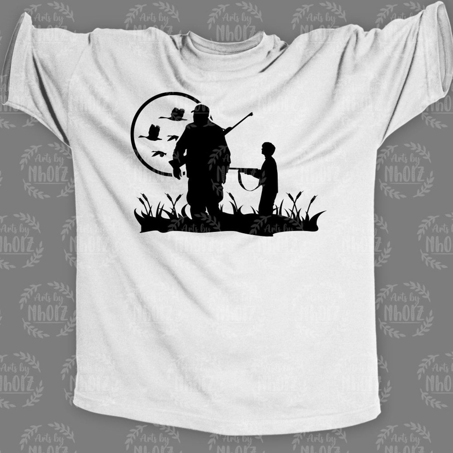 Dad and Son Hunter Svg Like Father Like Son Svg Hunter | Etsy