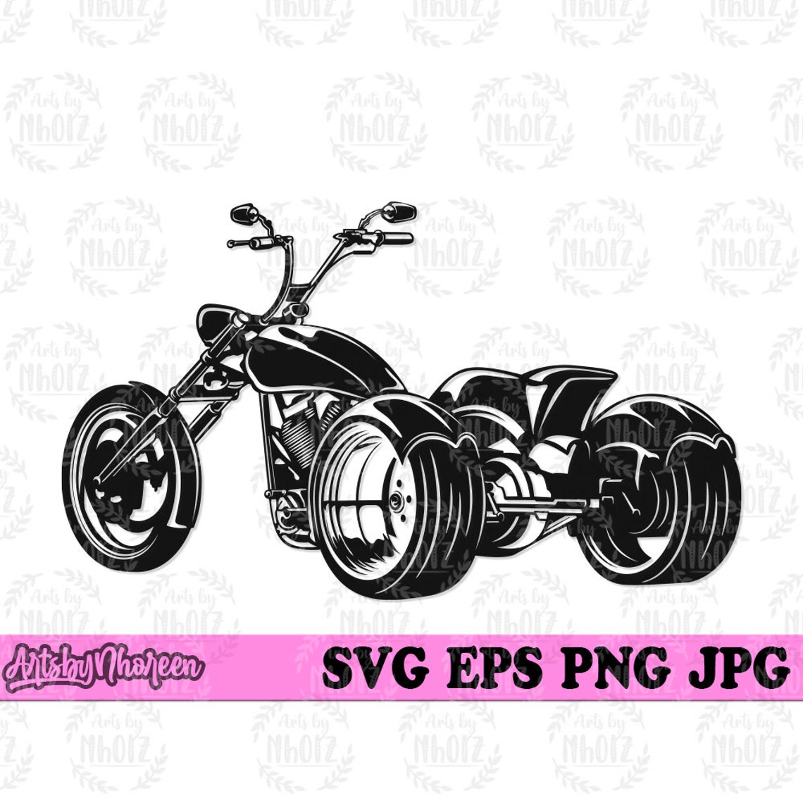 Trike Motorbike Svg Motorcycle Clipart Motor Rider Dad - Etsy