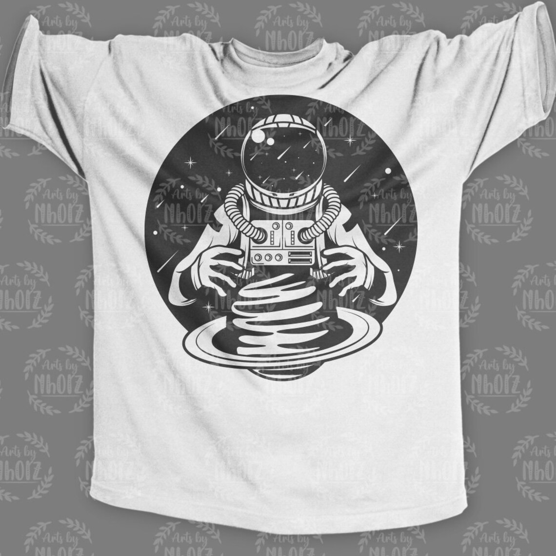 Astronaut Svg Spaceman Clipart Outer Space Cut File Planet - Etsy
