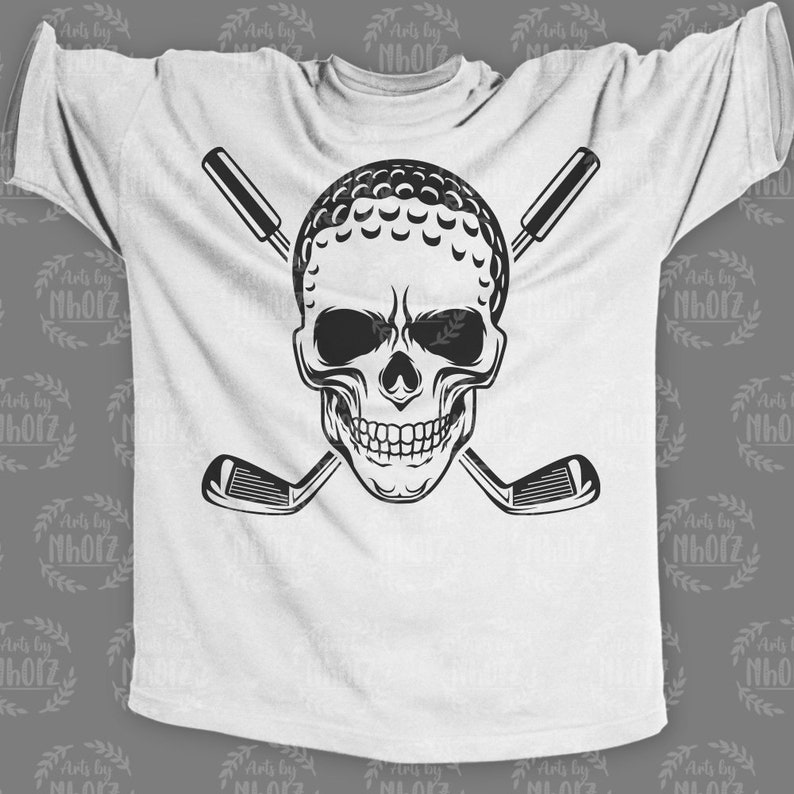 Golf Skull Svg, Golfer Dad T-shirt Design Gift Idea Png, Golf Jpeg and ...