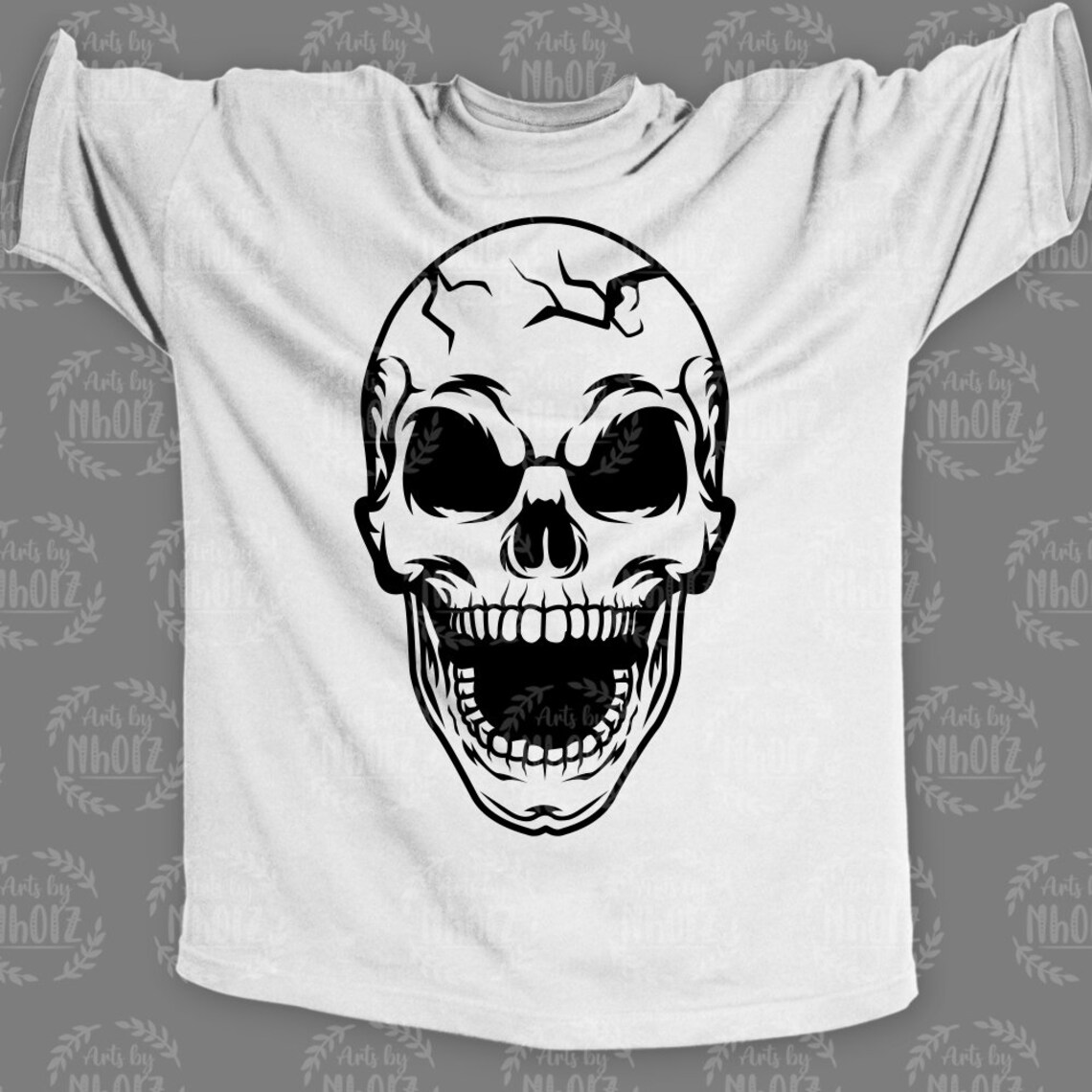 Human Head Skull Svg Skull Clipart Skeletal Head Stencil - Etsy