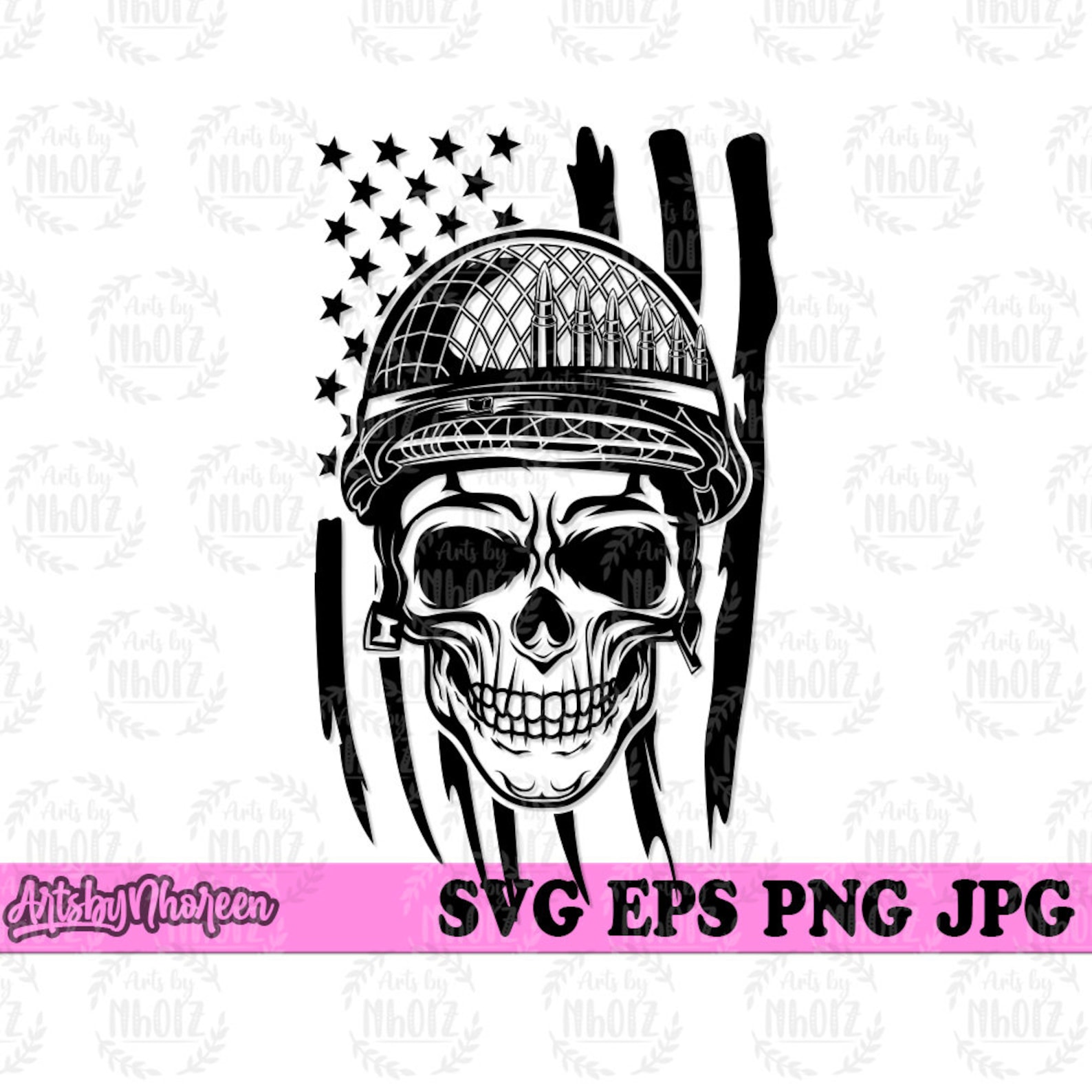 US Soldier Skull Svg, Veteran T-shirt Clipart, Army Cut File, Military ...