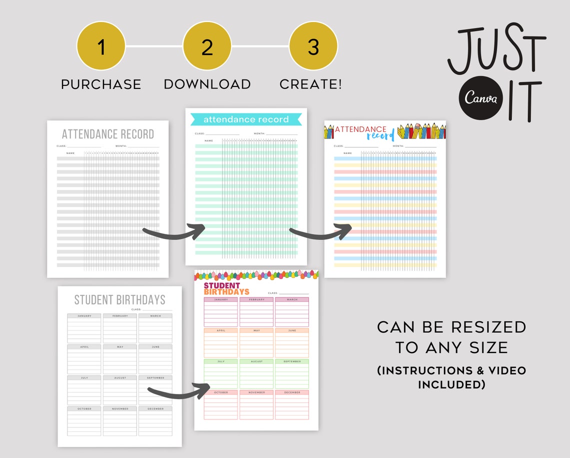 Editable Teacher Planner Template Canva Teacher Planner | Etsy Canada