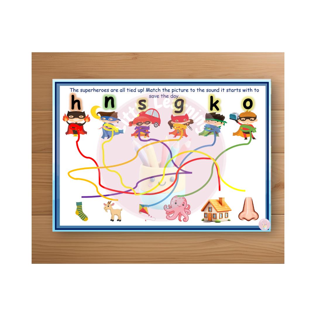 Phonics First Sounds Superheroes Phase 2 Phonemes Graphemes School ...