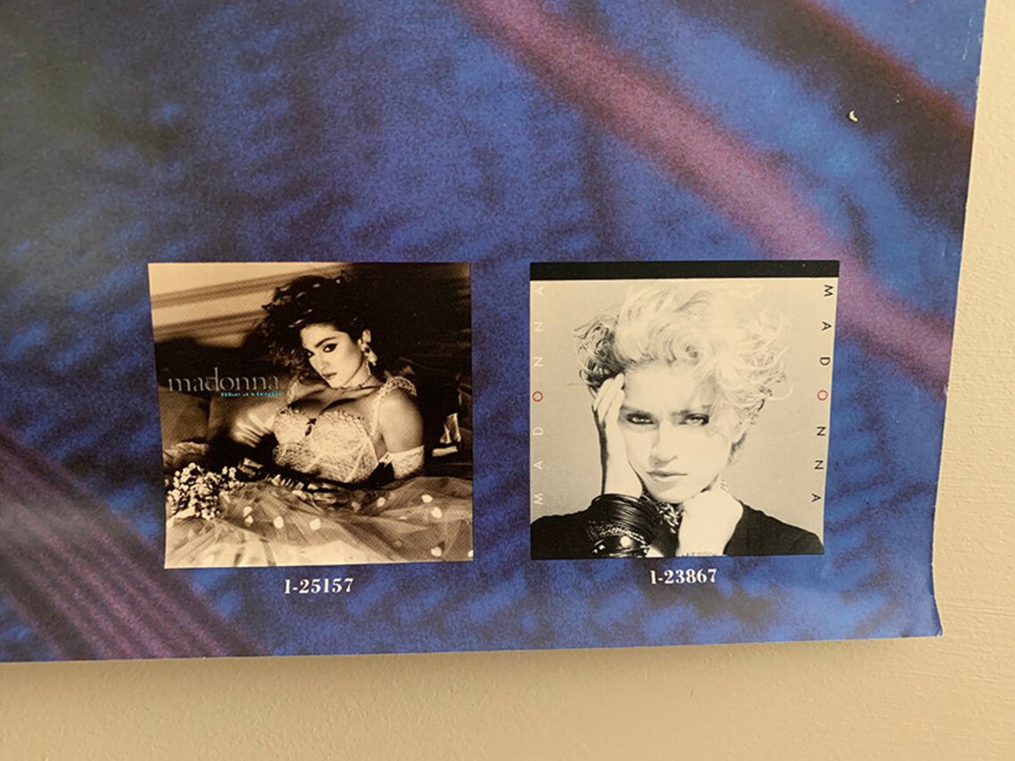 1985 Madonna Original Sire Record Store Promo Poster 23x35" - Etsy