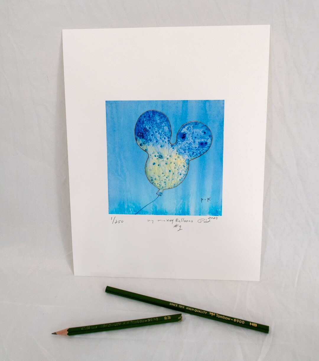 Mickey Balloon Limited Edition Set Archival Print Signed Numbered by ...