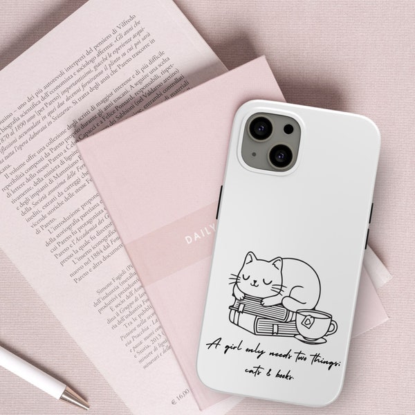 Cute Cat Phone Case - Etsy