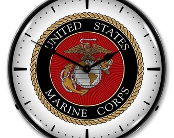 Marine Corps Clock - Etsy