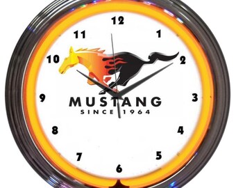 Ford Mustang Wall Clock - Etsy