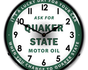 Quaker State Clock - Etsy