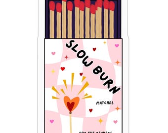 Slow Burn Candle Sticker Romance Reader Sticker Kindle Sticker Booktok ...