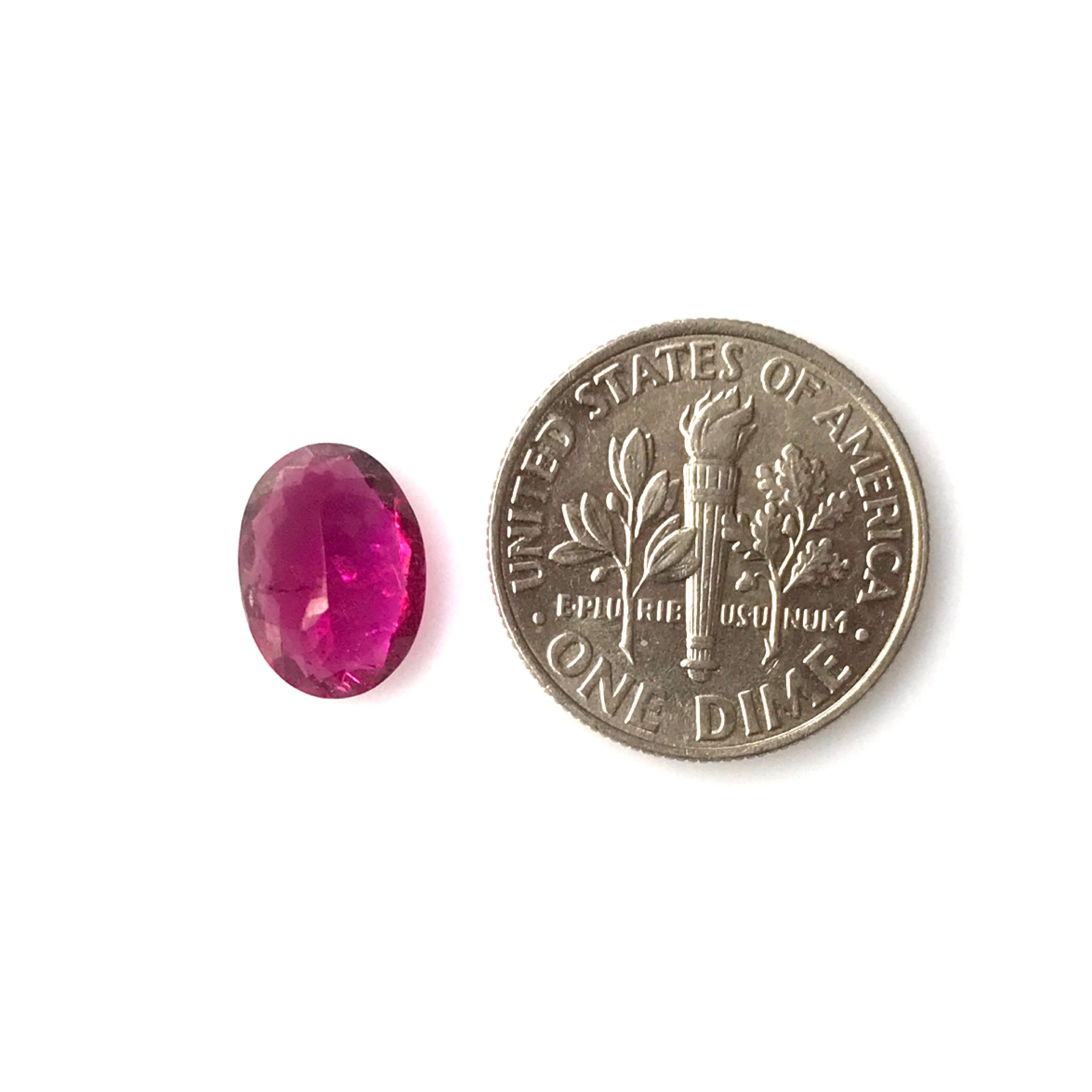 Natural Rubellite Tourmaline Oval Cut Gemstone Untreated 2.30cts ...