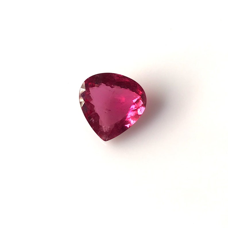 14MM Natural Rubellite Tourmaline Heart Cut Gemstone Untreated,flawless ...