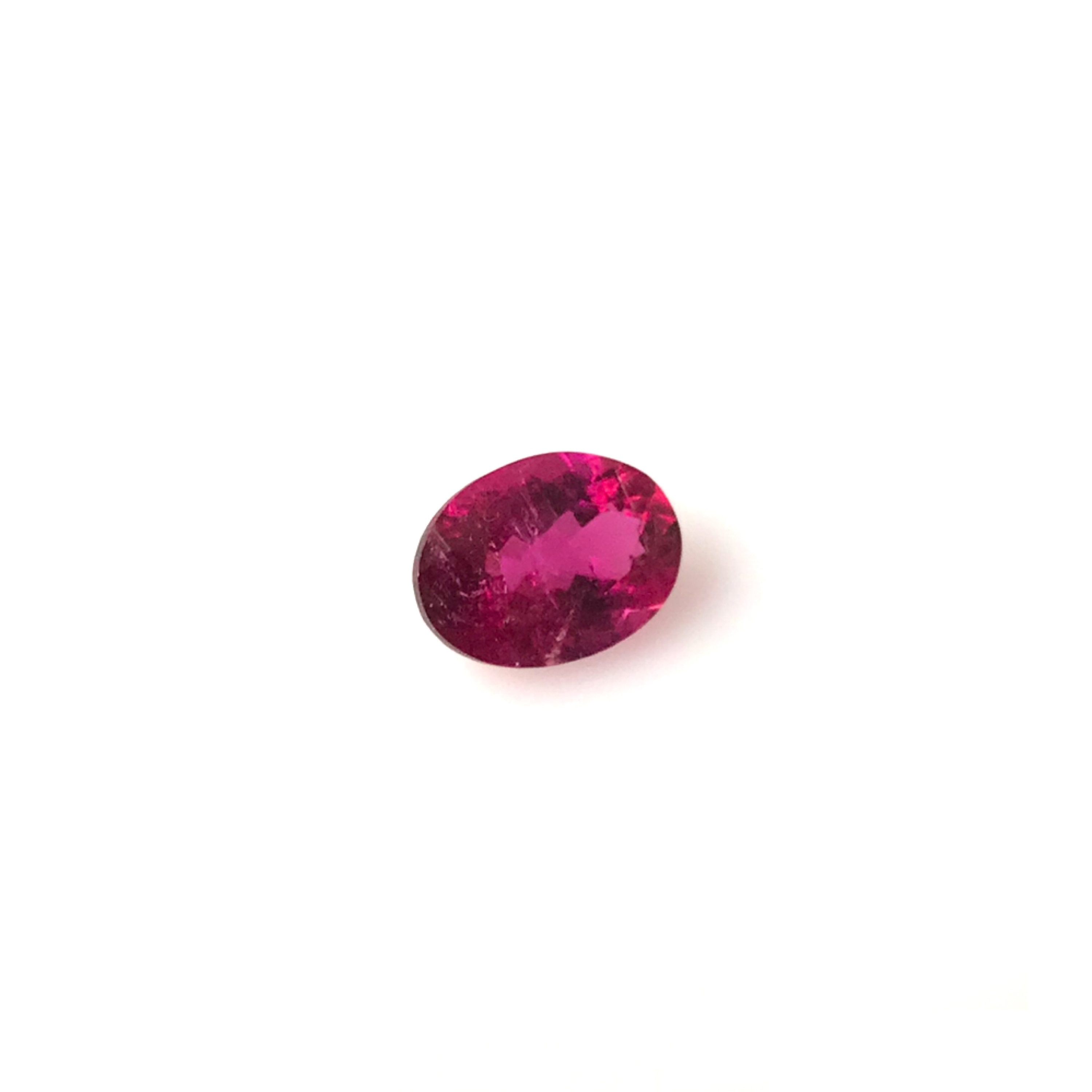 Natural Rubellite Tourmaline Oval Cut Gemstone Untreated 2.30cts ...