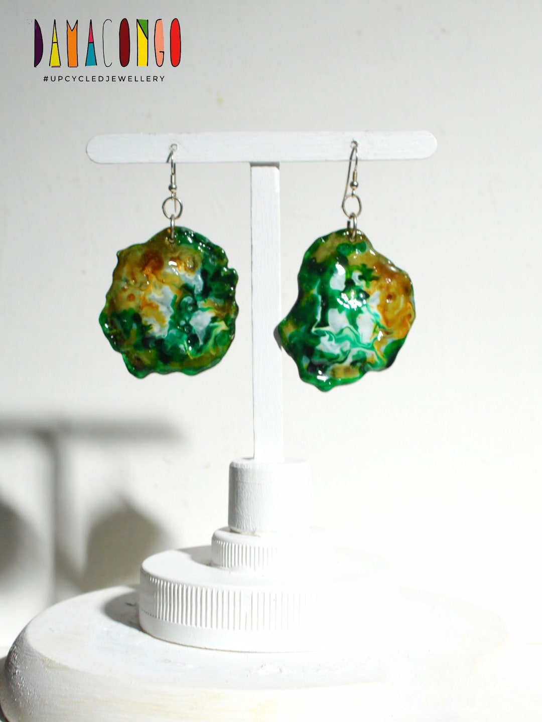 Earrings, Sustainable Jewelry, Recycled, Plastic Jewelry, Handmade ...