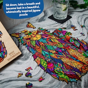 Wooden Jigsaw Puzzles for Adults XL 330 Piece (46x32cm) – Cat Wood ...