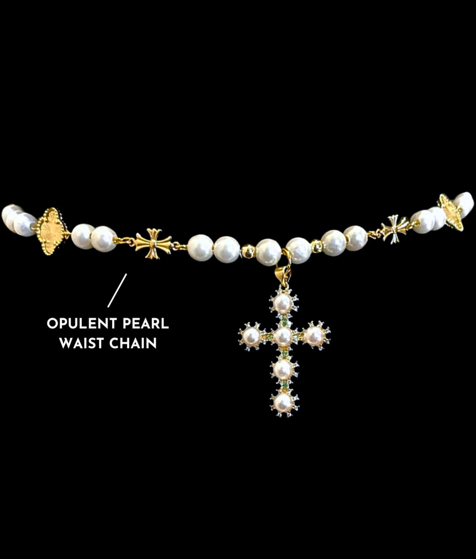 Opulent Pearl Waist Chain - Etsy