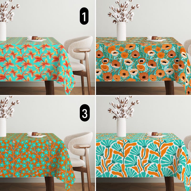 Turquoise Tablecloth - Etsy