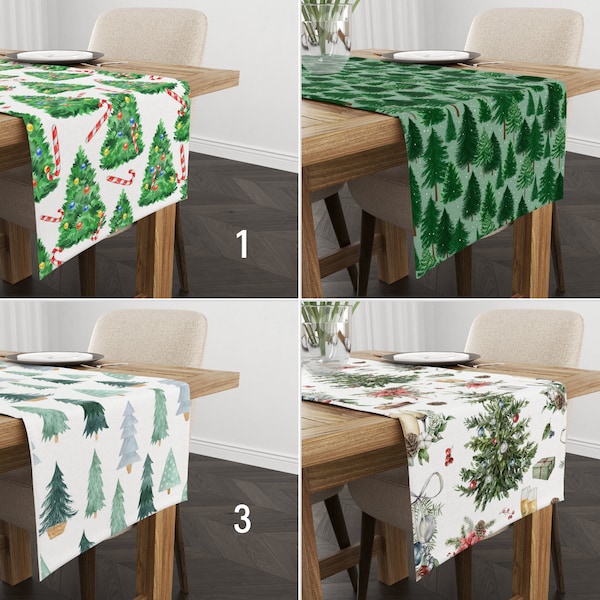 Pine Tree Table Runner - Etsy