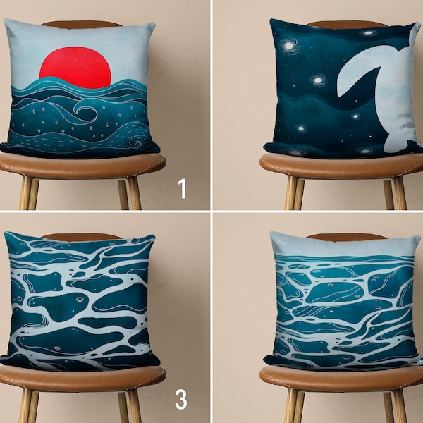 Waves Pillow - Etsy