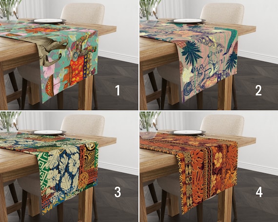 Indian & Hawaiian Table Runner Ethnic Boho Elephant Runners - Etsy