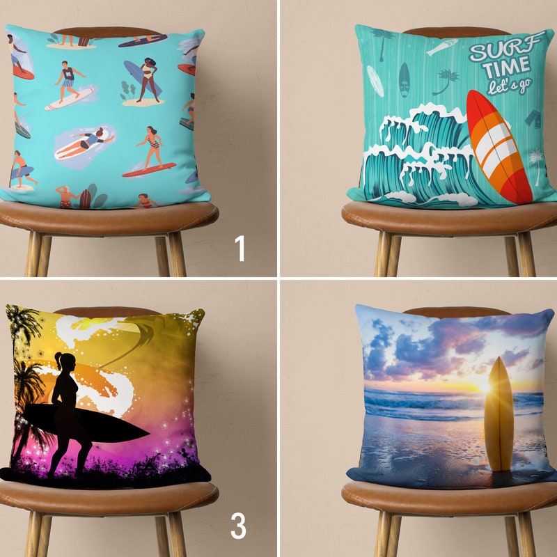 Surf Pillow - Etsy