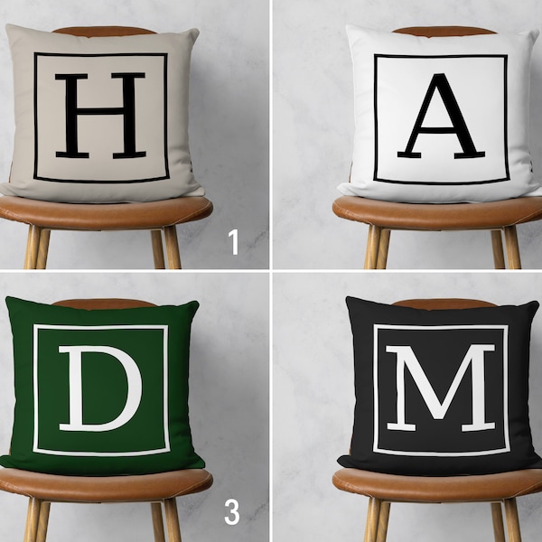 Initial Cushion - Etsy