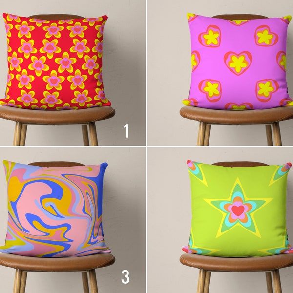 Neon Bright Pillow - Etsy