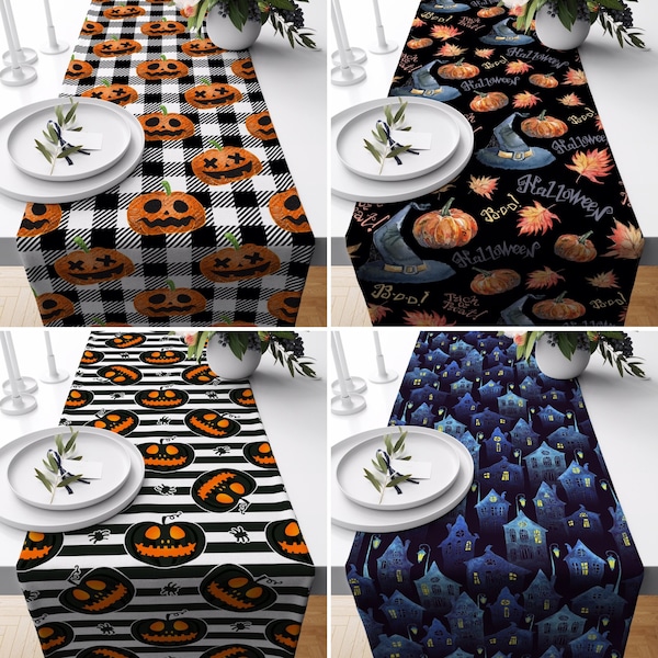Halloween Table Runner Pattern - Etsy
