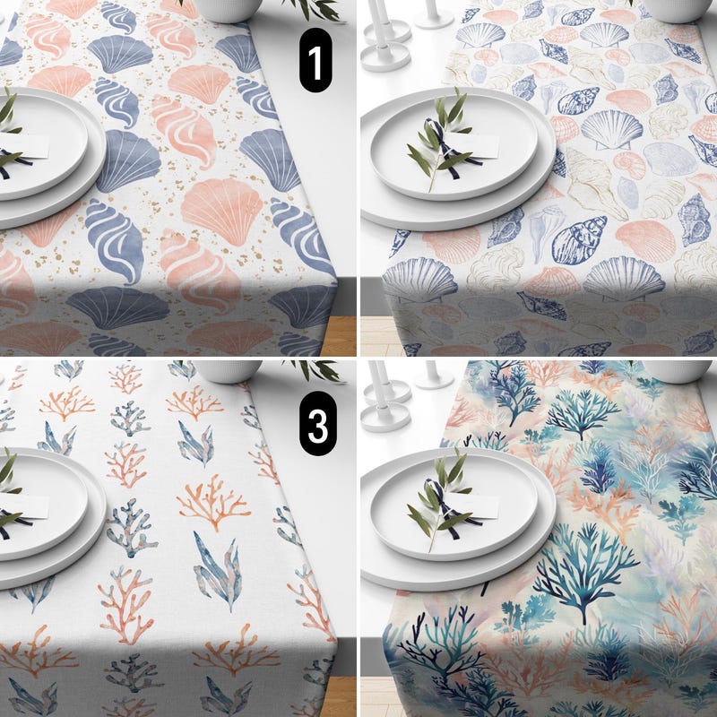 Peach Table Runner - Etsy