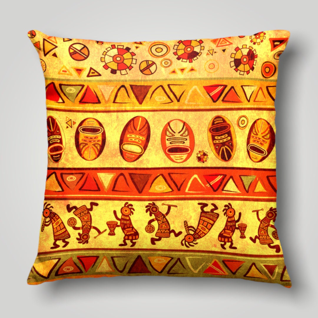 Ethnic African Style Pillow Cover Mudcloth Looking Pillow - Etsy