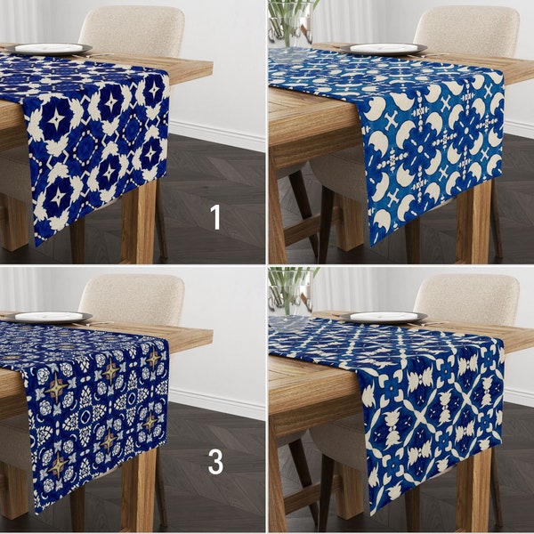 Navy Table Runner - Etsy