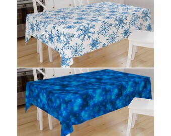 Blue Snowflake Table - Etsy