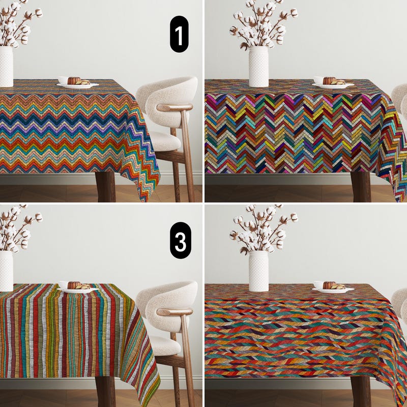 Chevron Tablecloth - Etsy