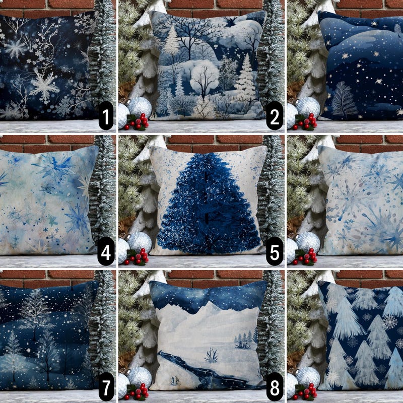 Winter Pillow - Etsy