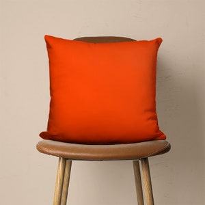 Solid Color Throw Pillow Cover, Warm Colors Digital Print Pillow Case ...