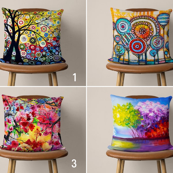 Bright Color Throw Pillows - Etsy