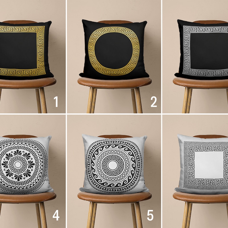Greek Key Pillow Cover - Etsy