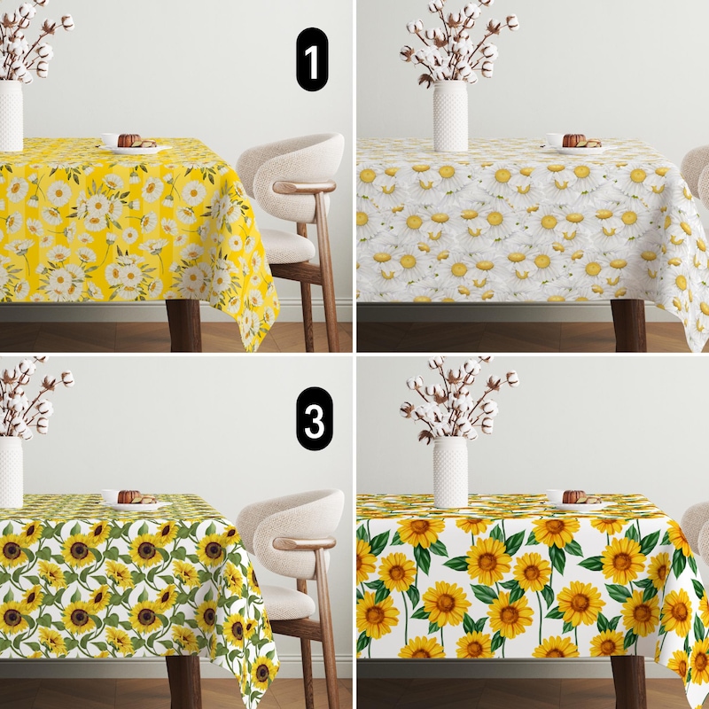 Sunflower Tablecloth - Etsy