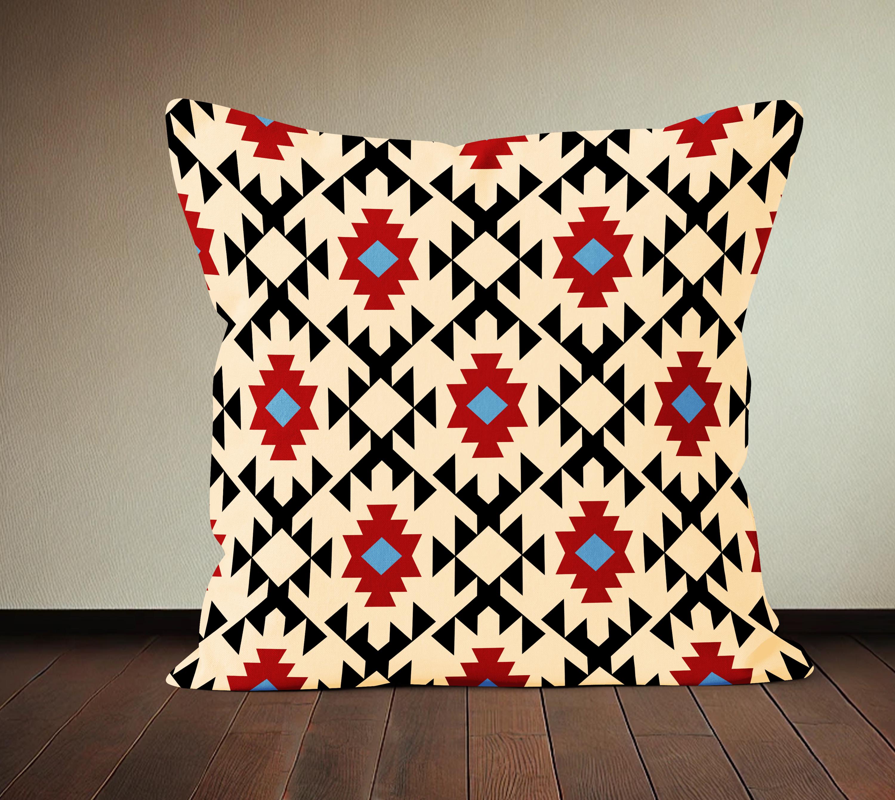 Aztec Design Any Size Pillow Cover, Tribal Boho Lumbar Pillow Case ...