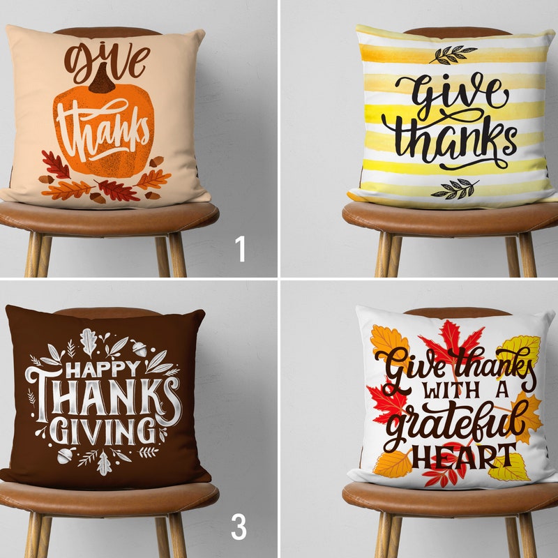 Give Thanks Pillow - Etsy