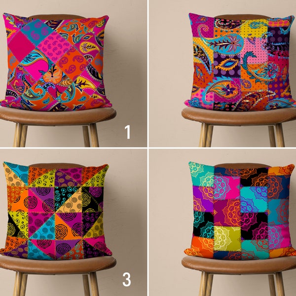 Patchwork Cushion Etsy