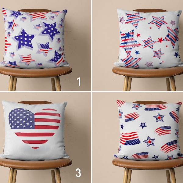 American Flag Throw Pillow - Etsy
